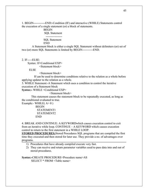 Rdbms Notes Doc Databases Computer Software And Applications