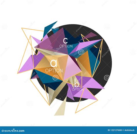 Vector Triangle Abstract Background Low Poly Concept Stock Vector Illustration Of Board