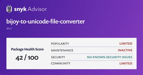 Bijoy To Unicode File Converter Python Package Snyk