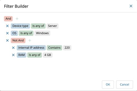 Filter Builder Use Case Examples