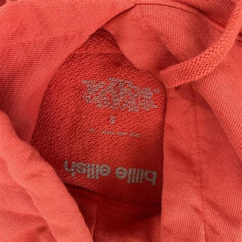Billie Eilish Orange Tour Oversized Hoodie Size Depop