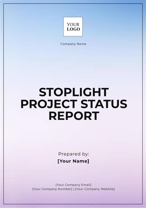 Free Project Status Report Templates To Edit Online And Print