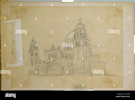Alfred Castelliz Church Design With A Four Way Dome And Conch System View Of The Input Facade