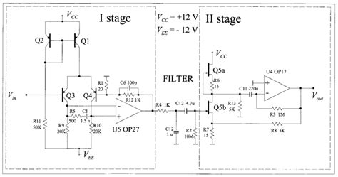 Schematic Of The Preamplifier Download Scientific Diagram