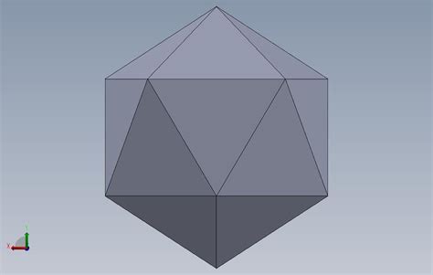 正二十面体 Solidworks 2011 模型图纸免费下载 懒石网