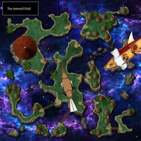 Asteroid Field Battlemap Tim Bannock