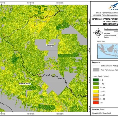 Spatial Information Of Oil Palm Distribution Based On Age Download Scientific Diagram