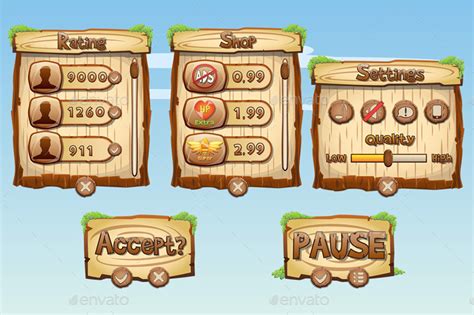 Jump Game UI Game Assets GraphicRiver