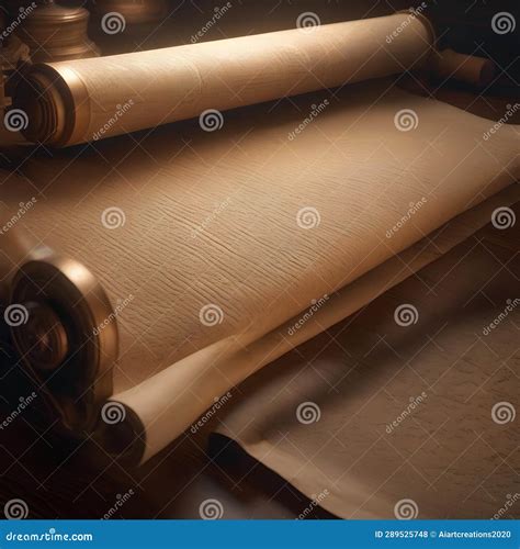 An Ancient Scroll Unveiling The Secrets Of The Cosmos Stock Illustration Illustration Of