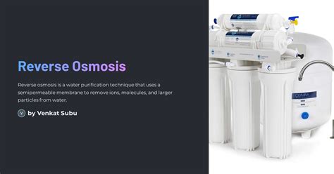 Reverse Osmosis