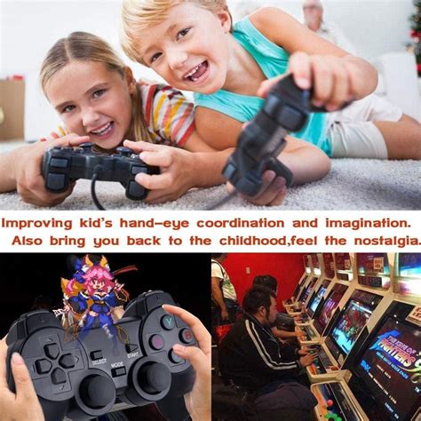 Konsol Video Game 2 4g Pengontrol Nirkabel Ganda 4k 10000 Game 64gb Game Retro Pagoda Acc