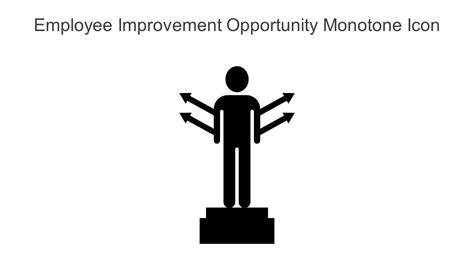 Employee Improvement Opportunity Monotone Icon In Powerpoint Pptx Png