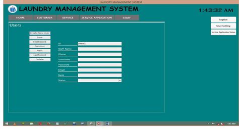 Figure 4 Laundry Management System Design And