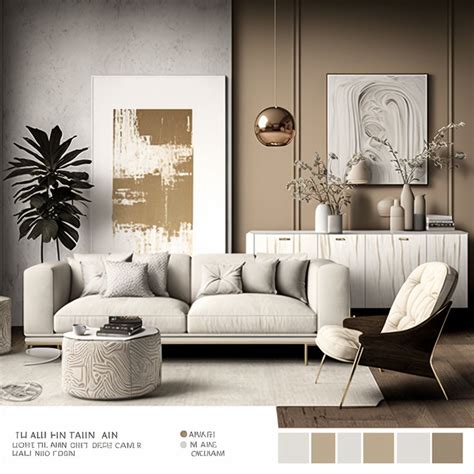 Modern Living Room Tan Beige And Ivory Elegance