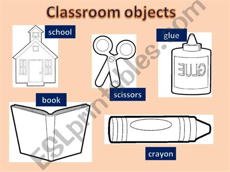 Esl English Powerpoints Classroom Objects