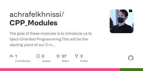 Github Achrafelkhnissi Cpp Modules The Goal Of These Modules Is To