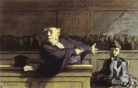 The Defender By Honoré Daumier Resim Sanatı