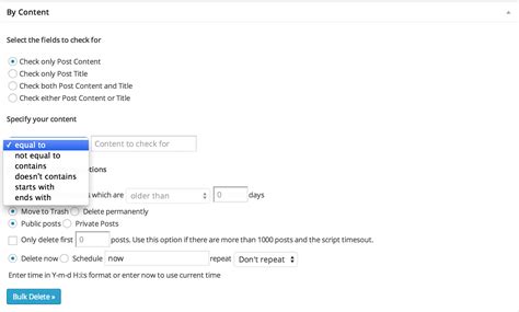 Bulk Delete Posts By Content Bulk WP