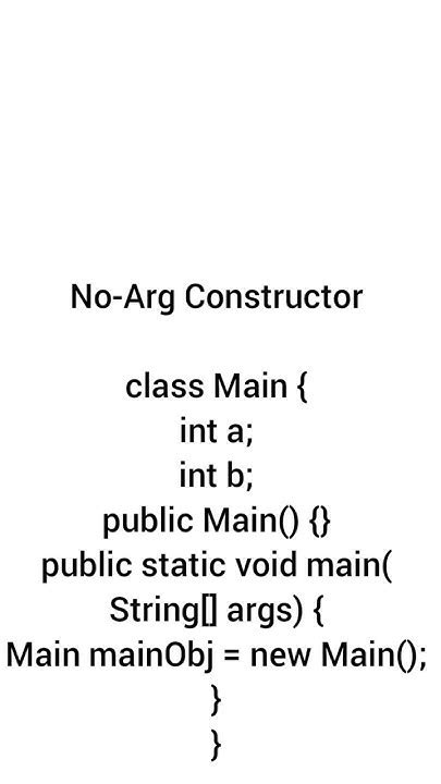 No Arg Constructor Java Constructor Tech Iq Lab Shorts Java Javaprogramming