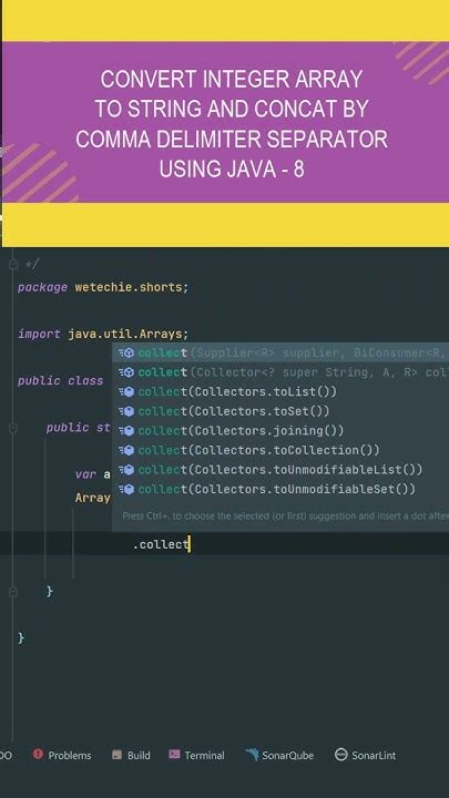 String Concatenation With Comma Delimiter Separator In Java 8 Java Coding Interview Youtube