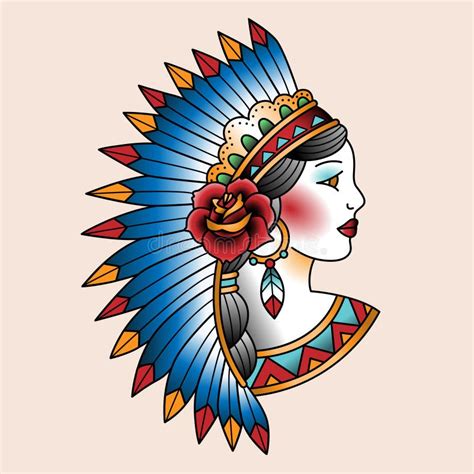 Indian Girl Stock Vector Illustration Of Design Traditional 35487599