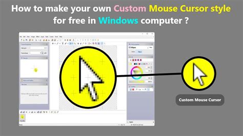 How To Make Your Own Custom Mouse Cursor Style For Free In Windows Computer Youtube