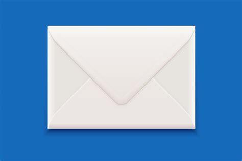 White Envelope On Blue Background Mail Messaging Concept 57214977 Vector Art At Vecteezy