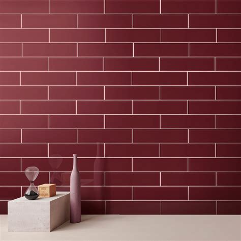 Pure Glass Raspberry Tile Floor And Decor