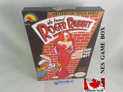 Who Framed Roger Rabbit Nes Nintendo Custom Replica Box Optional W