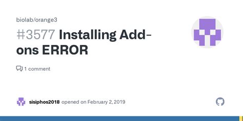 Installing Add Ons Error · Issue 3577 · Biolaborange3 · Github