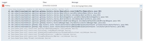 Error Storing Tag History Data Issue Ignition Inductive Automation Forum
