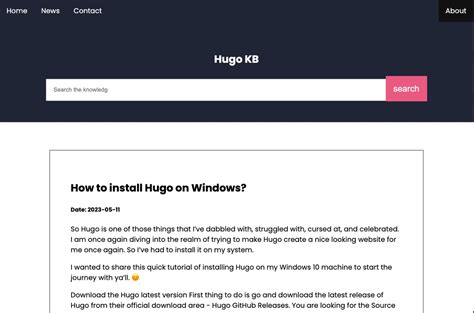 Hugo Tutorial Building A Knowledge Base With ButterCMS ButterCMS