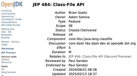 Jdk 24 功能：jep 484 Class File 類別檔案 Api 解析 Cyberjos Is Blogging 網路老喬的深聊漫談