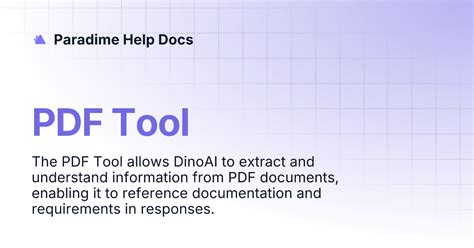 Pdf Tool Paradime Help Docs