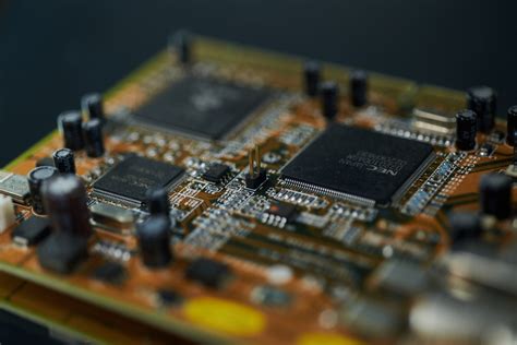Macro Computer Card Royalty Free Photo