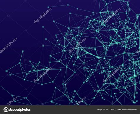 Molecular Structure Internet Connection Abstract Technology Graphic Background Vector