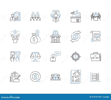 Accounting And Documents Outline Icons Collection Accounting Documents Audit Ledger