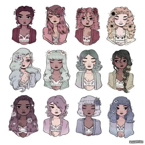 Hairstyles For Drawing Character Design Drawing Ideas People