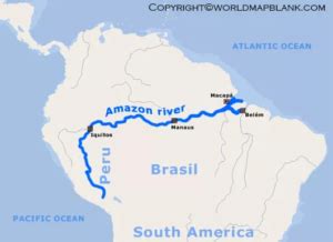 Amazon River World Map Amazon River On World Map Printable World Maps