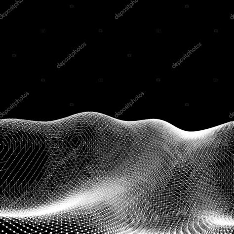 Network Background Connection Structure Wireframe Polygonal Vector Illustration 3d Technology