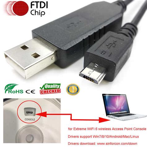 Usb To Micro Usb Ttl Serial Cable For Extreme Network Wifi 6 Ap