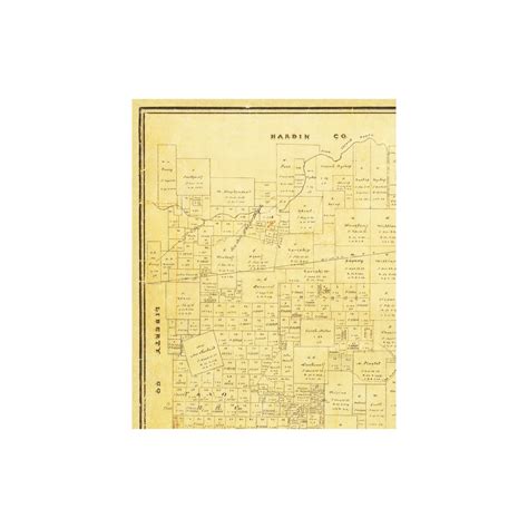 Historic County Map Jefferson County Texas General Land Office 188