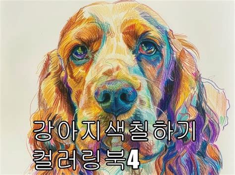 강아지 색칠하기 컬러링북4 크몽