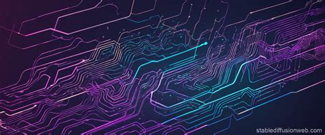 Modern Linkedin Banner With Coding And Data Connectivity Stable