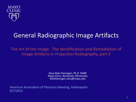 Radiographic Image Artifacts Identification And Remediation