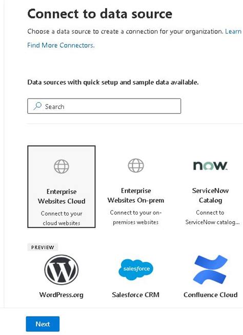 Create A Connection To An Enterprise Website Techexcel Extending Copilot For Microsoft 365