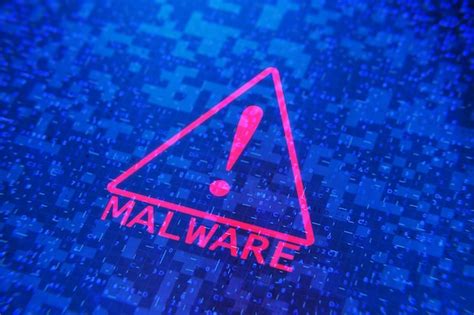 Premium Photo Malware Icon On Abstract Tech Background Malware