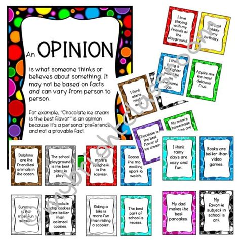 Fact And Opinion Sort Cards Teacher Professional Development