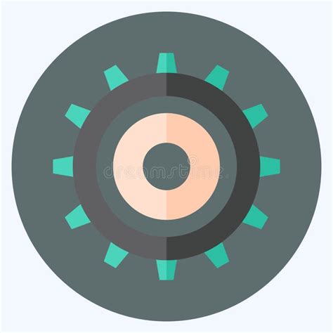 Icon Settings Suitable For Web Interface Symbol Flat Style Simple Design Editable Design