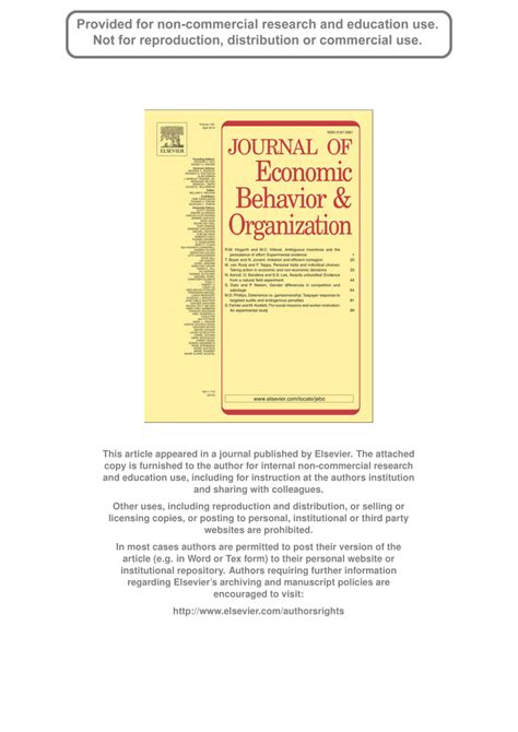 Pdf Intermittent Reinforcement And The Persistence Of Behavior Experimental Evidence